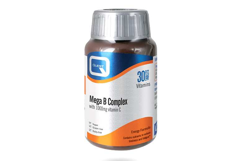 Quest Mega B Complex 1000mg with Vitamin C 30's